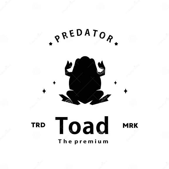 Toad Logo Vector Outline Silhouette Art Icon Stock Vector ...
