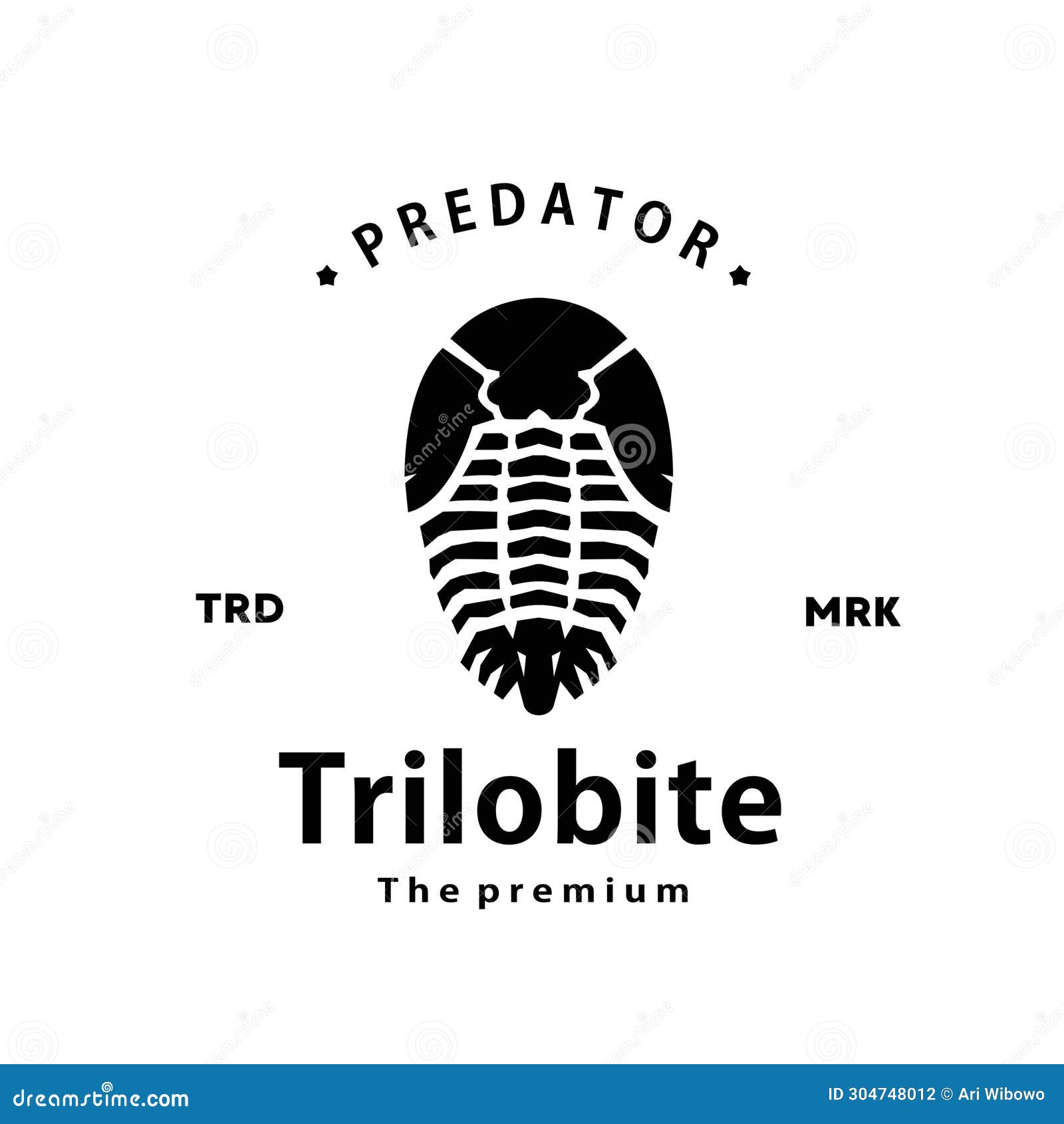 Trilobite Logo Vector Outline Silhouette Art Icon | CartoonDealer.com ...