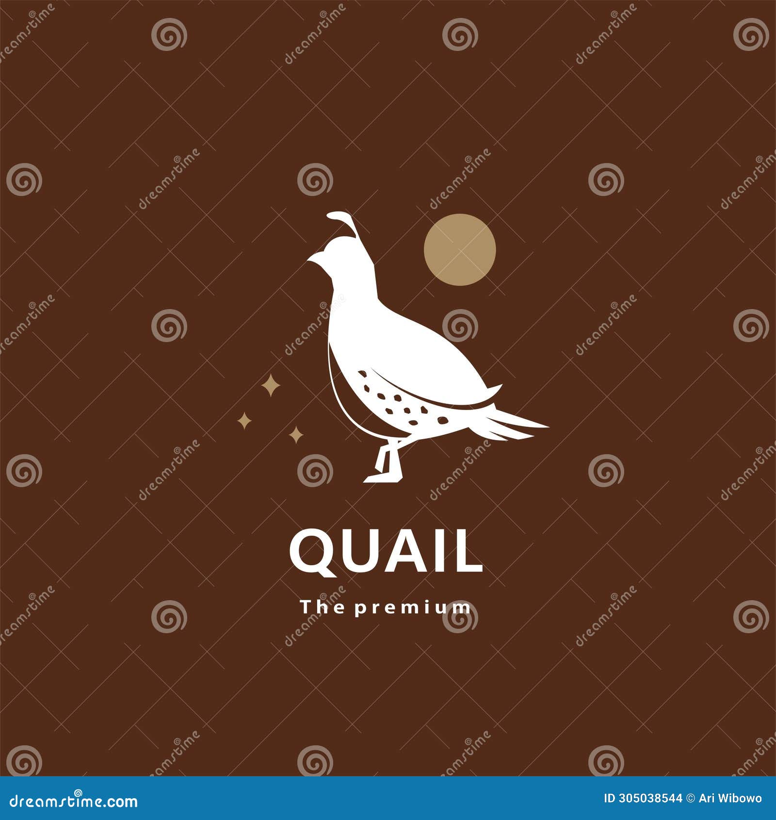 Animal Quail Natural Logo Vector Icon Silhouette Stock Vector ...