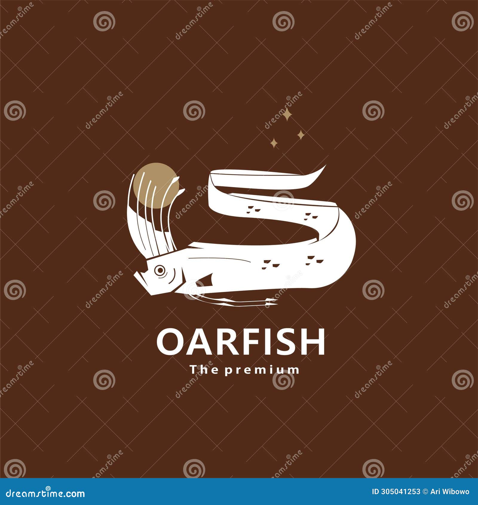 Oarfish Silhouette, Oarfish Vector Illustration, Oarfish Vector ...