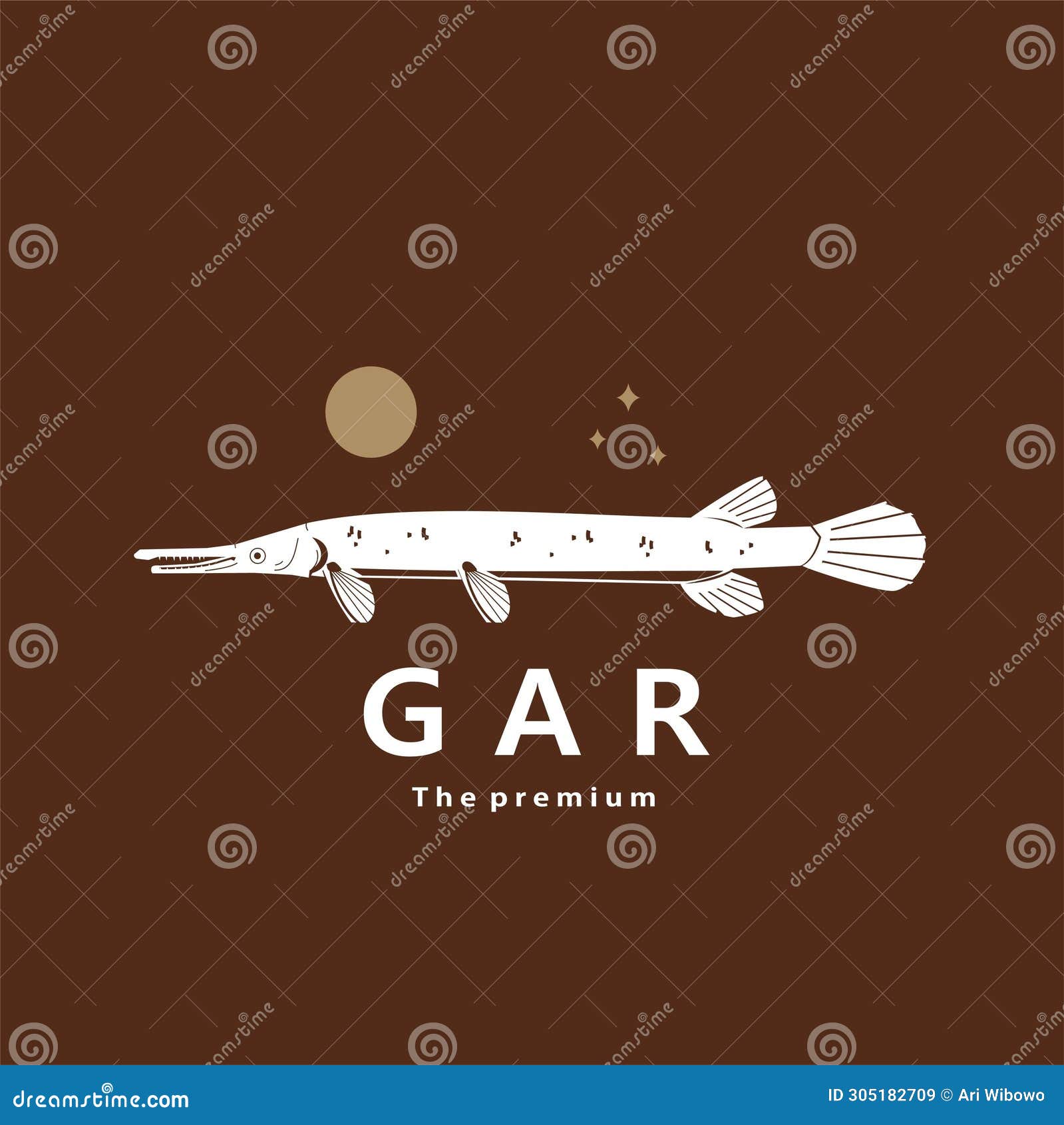 Animal GAR Natural Logo Vector Icon Silhouette Stock Vector ...