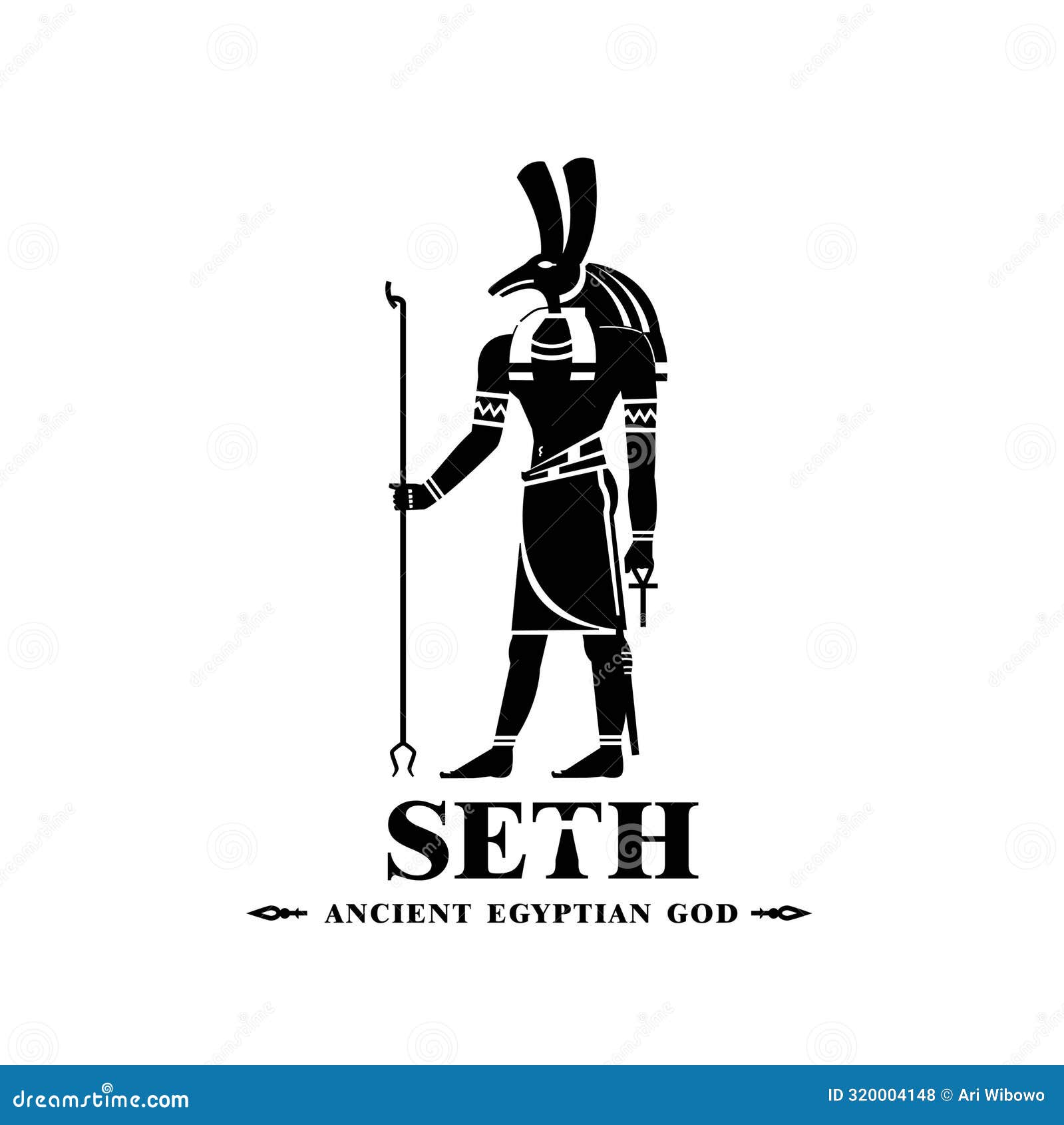 The Egyptian God, Seth, God Of War. AI Generative Illustration In Art ...