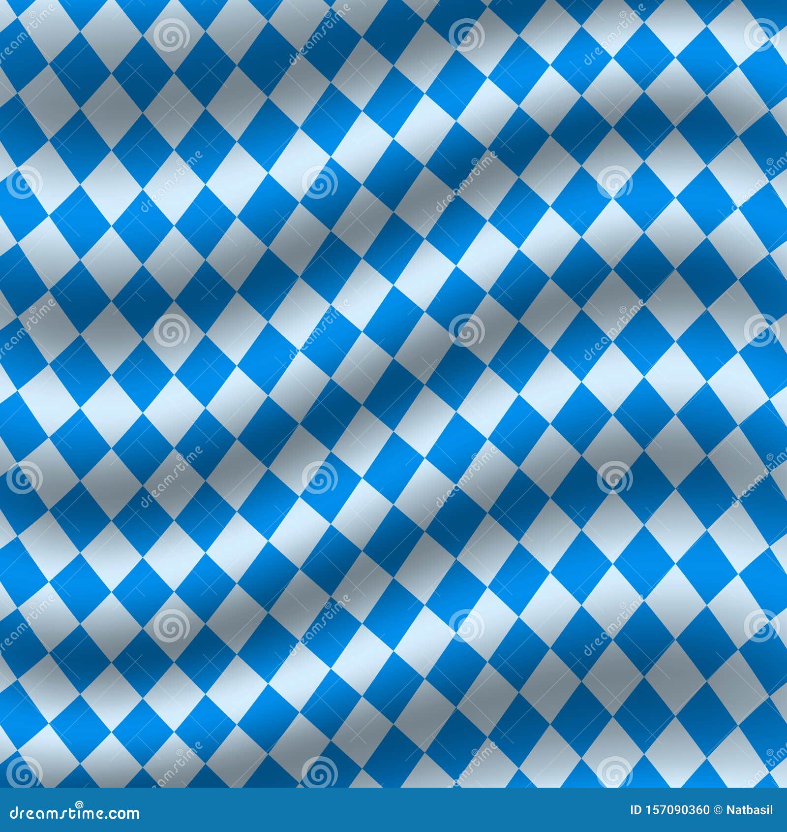 Oktoberfest Blue Checkered Flag Background Stock Vector - Illustration ...