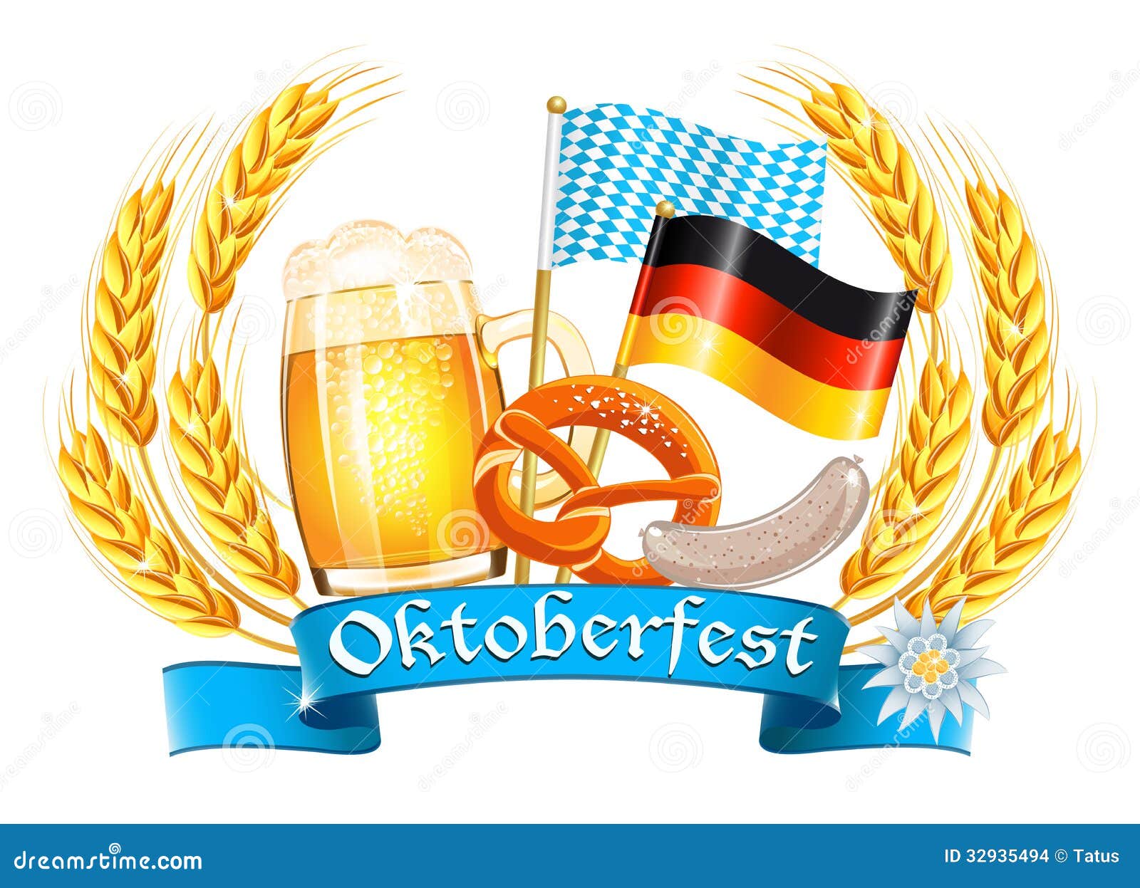 Oktoberfest Celebration Card Editorial Stock Image - Illustration of ...