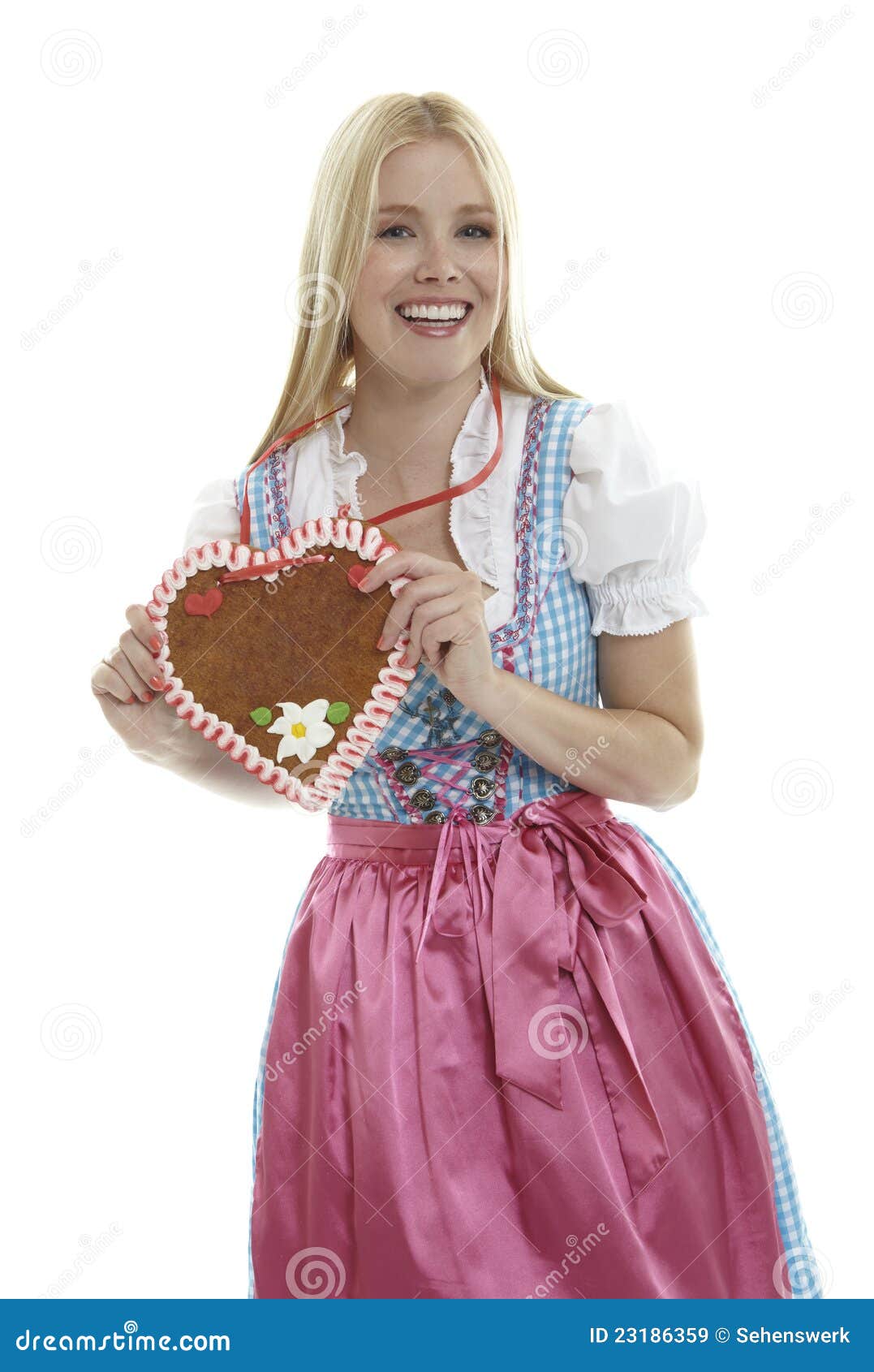 Oktoberfest Dirndl stock image. Image of haired, happy - 23186359