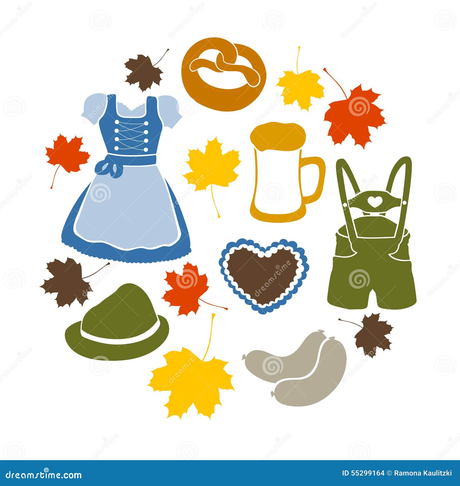 Oktoberfest elements stock illustration. Illustration of party - 55299164