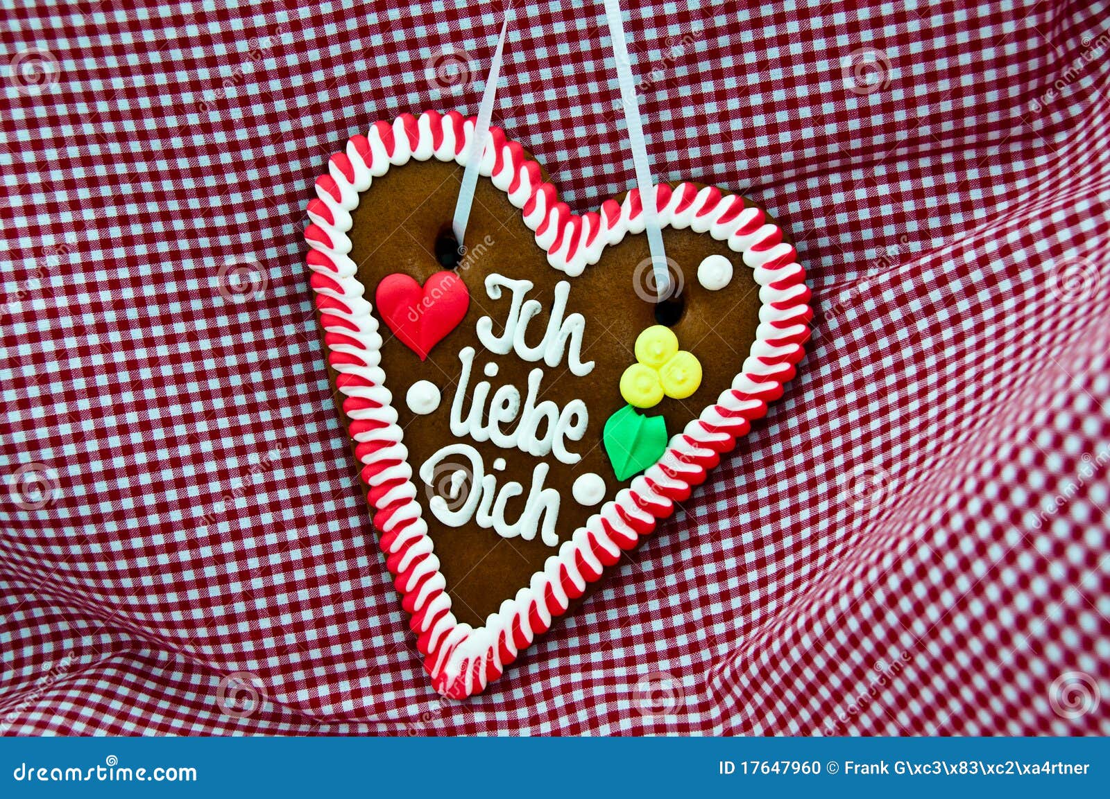 Oktoberfest Gingerbread Heart Stock Photo - Image of dirndl, love: 17647960