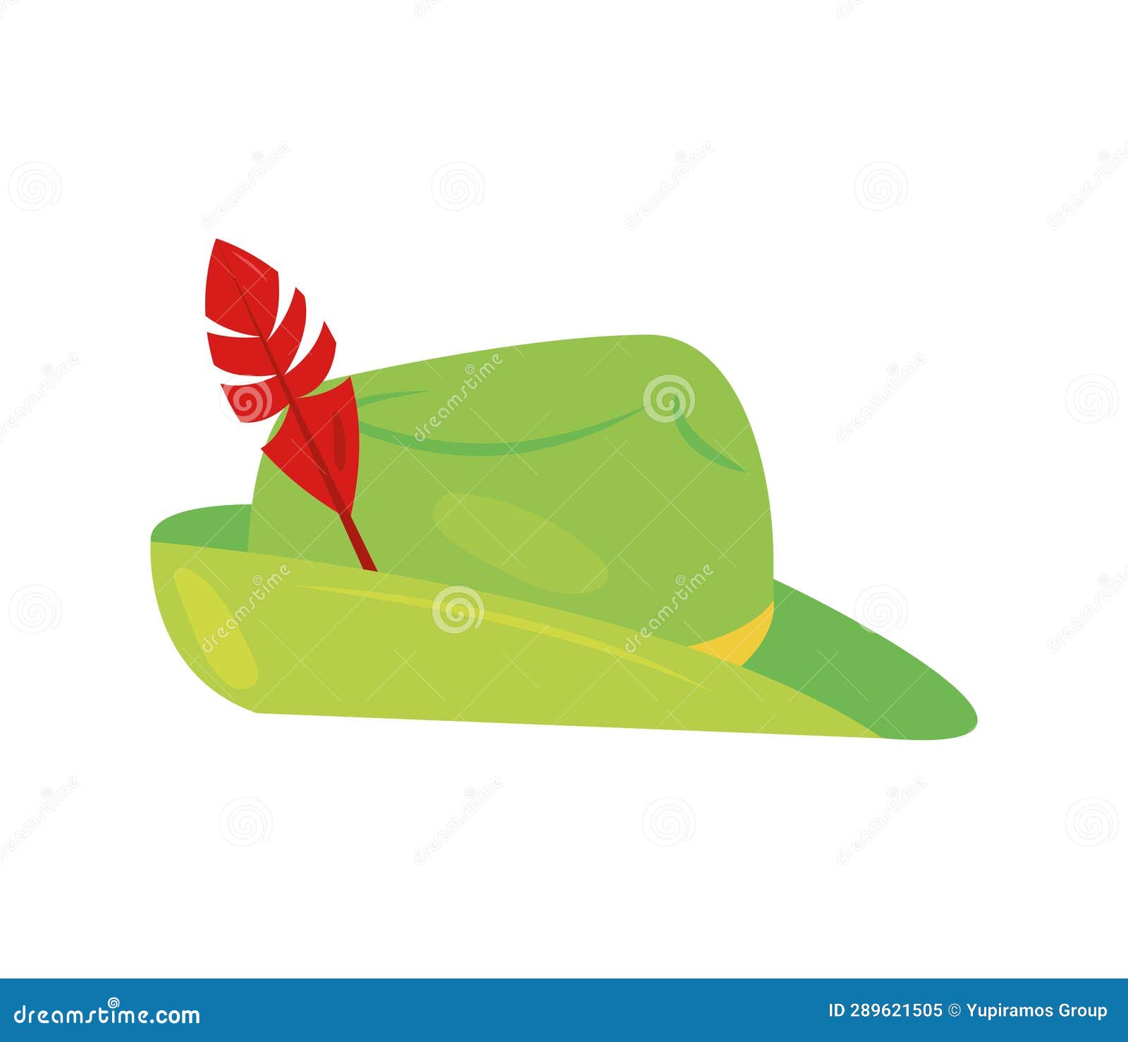Oktoberfest green hat stock vector. Illustration of germany - 289621505