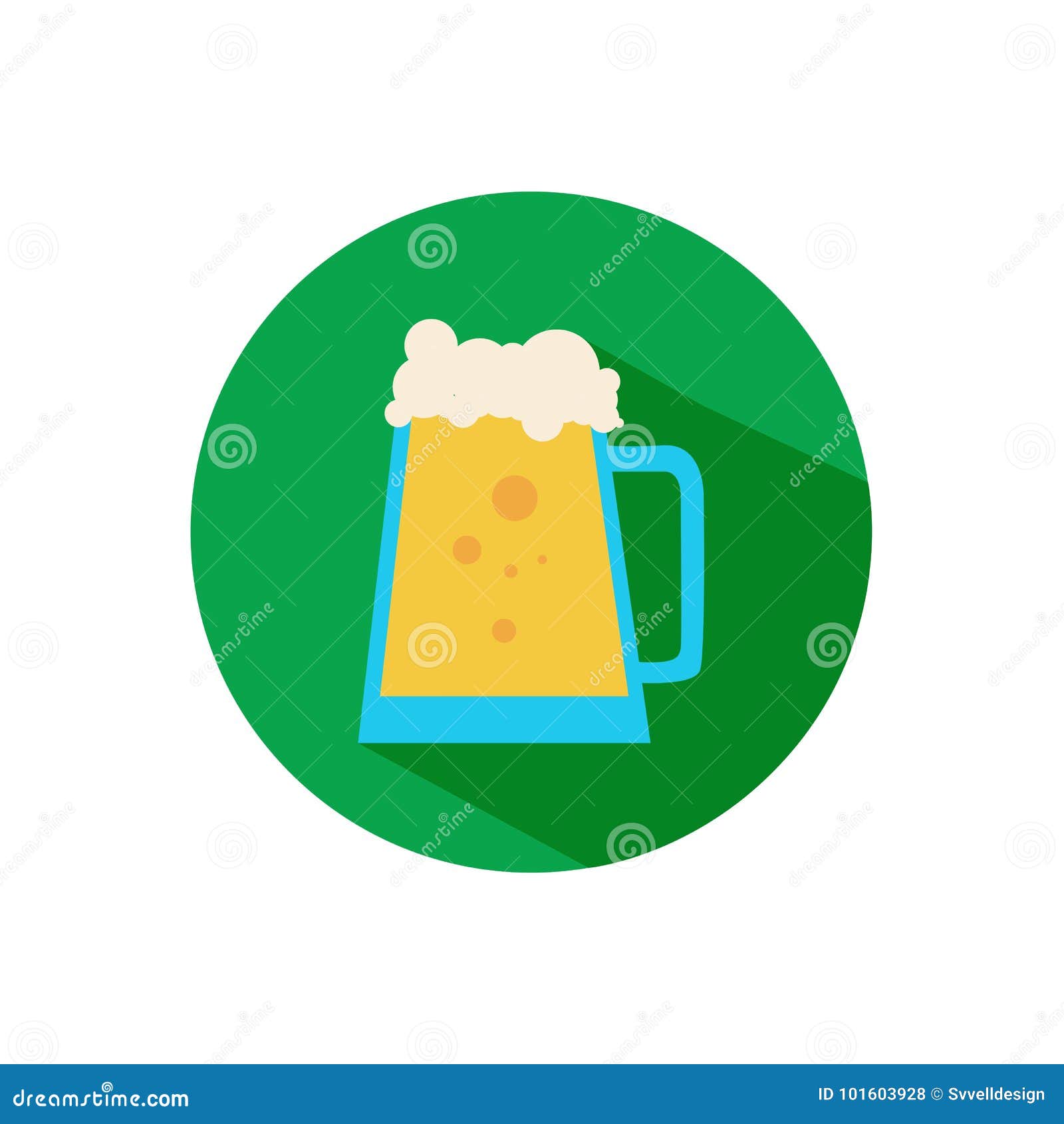 Simple Beer Pitcher Flat Icon Stock Vector - Illustration of fest ...