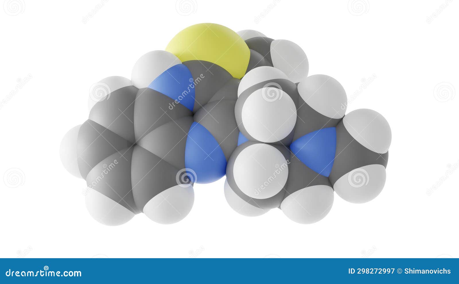 Olanzapine Molecule, Atypical Antipsychotics, Molecular Structure ...