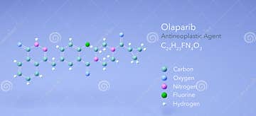 Olaparib Molecule, Molecular Structures, Lynparza, 3d Model, Structural ...