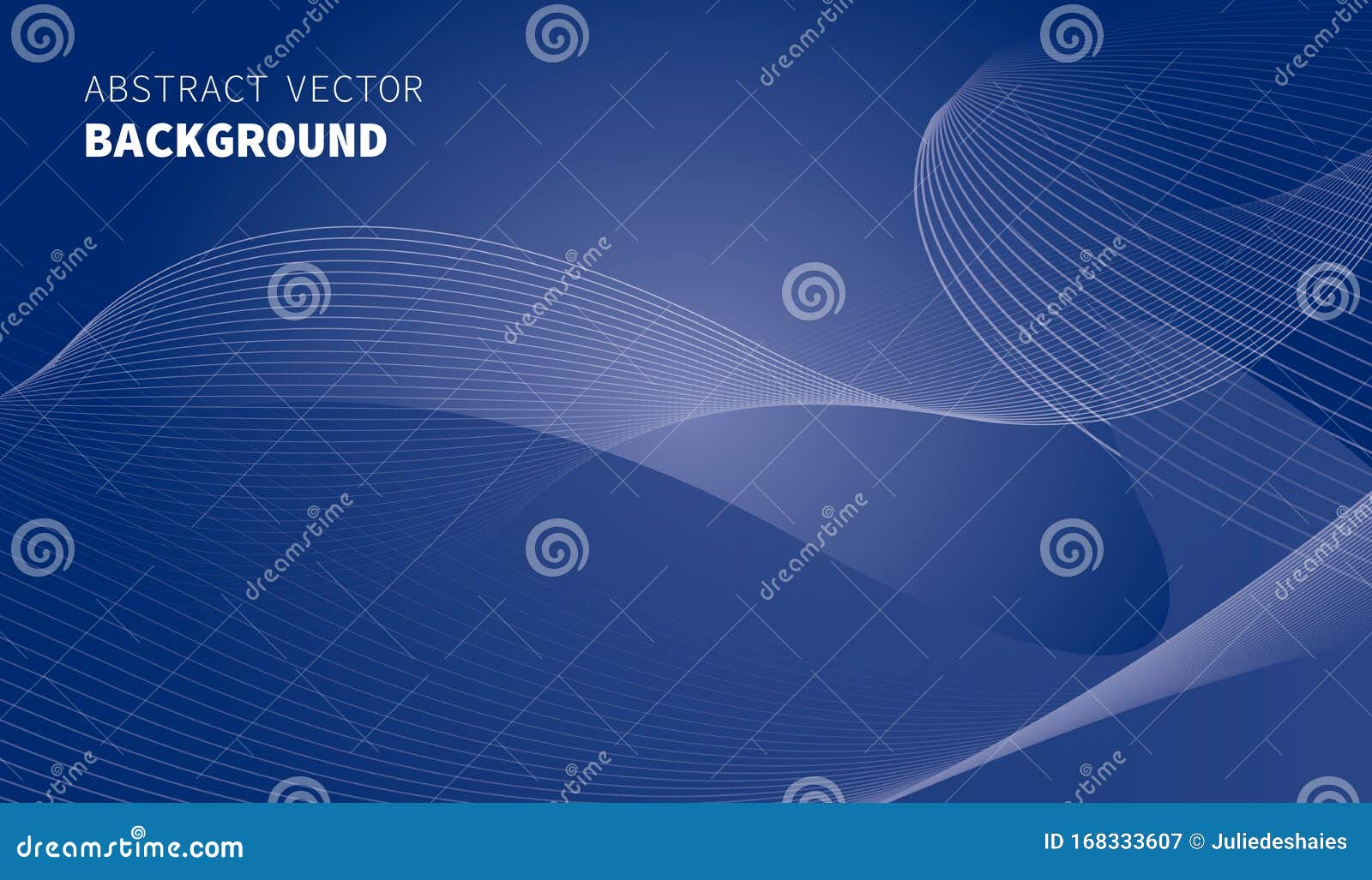 Olas Azules Fondo Vectorial Abstracto Ilustración del Vector ...