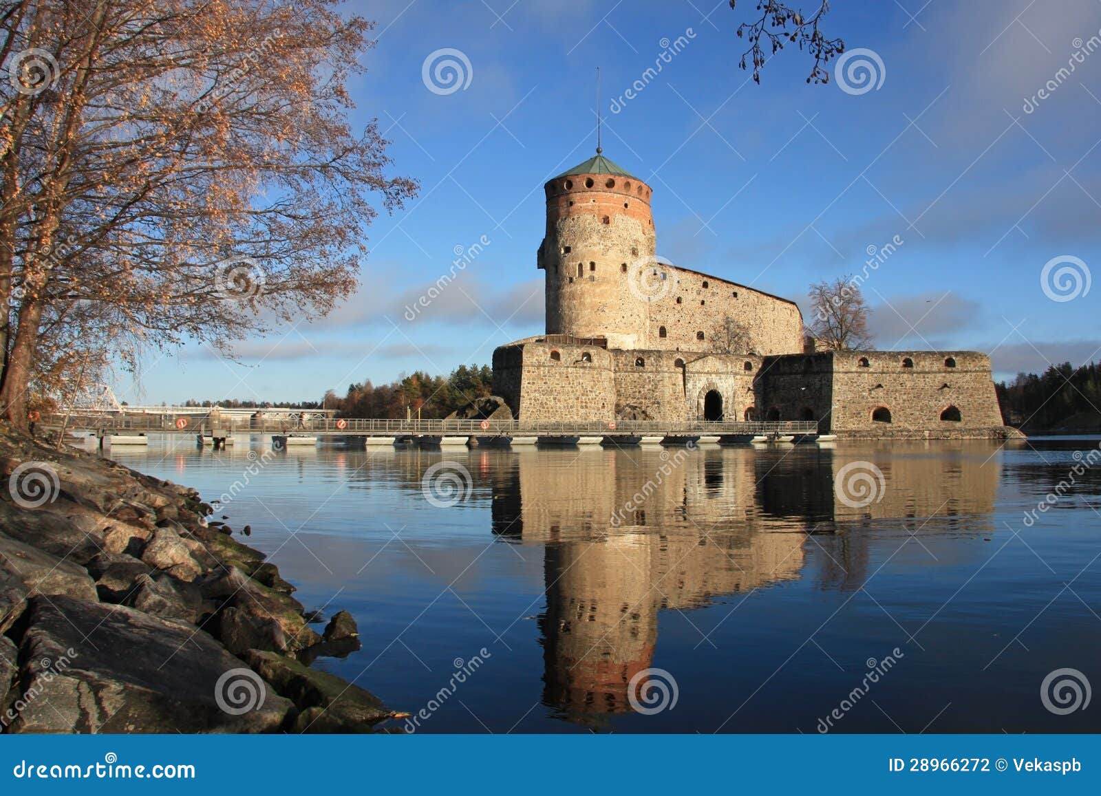 Olavinlinna Castle stock photo. Image of savonlinna, travel - 28966272