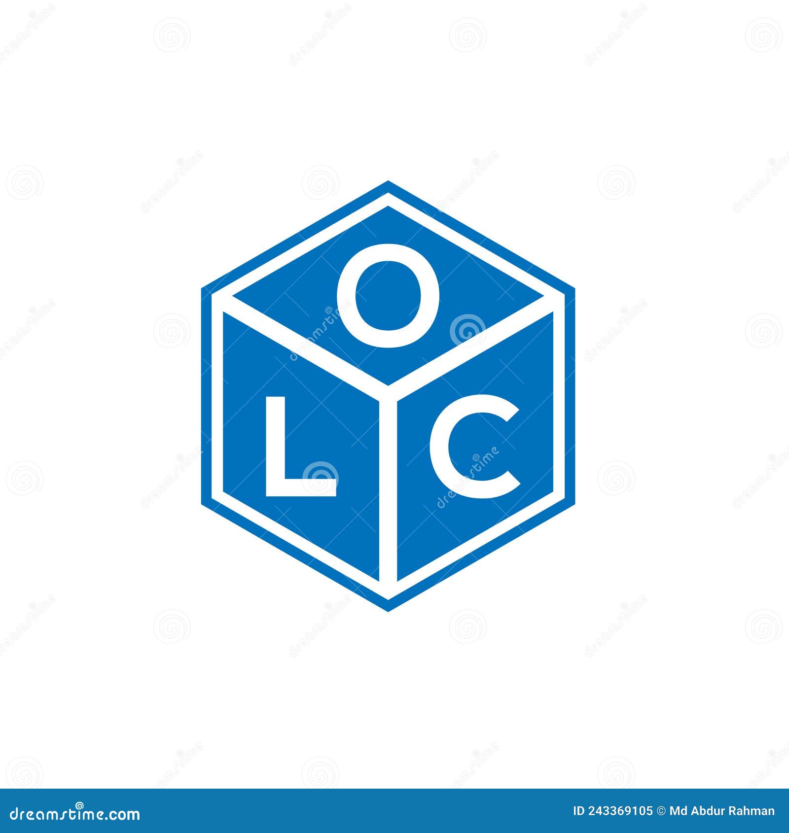 OLC Letter Logo Design On Black Background. OLC Creative Initials ...