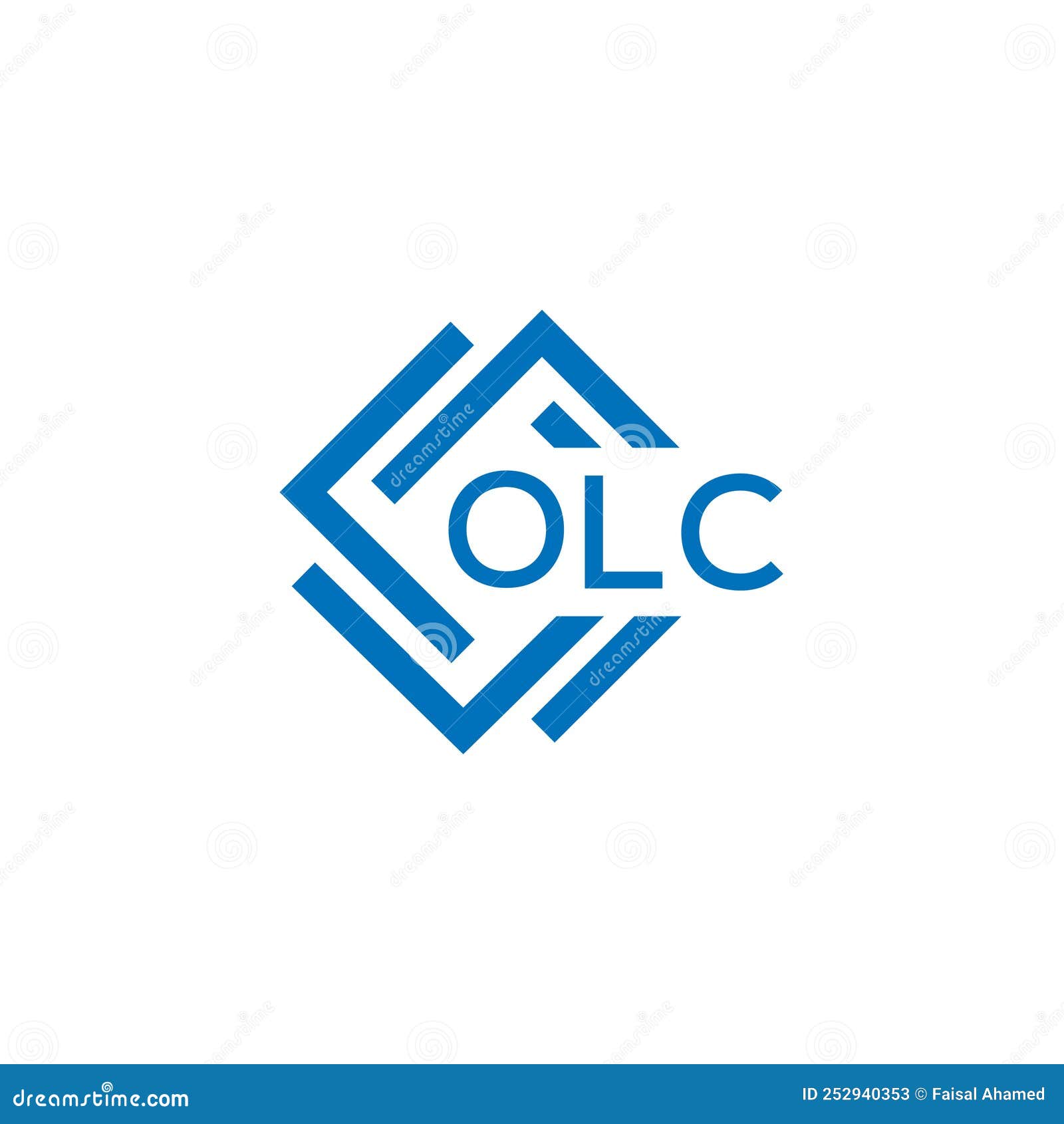 OLC Letter Logo Design On White Background. OLC Creative Circle Letter ...