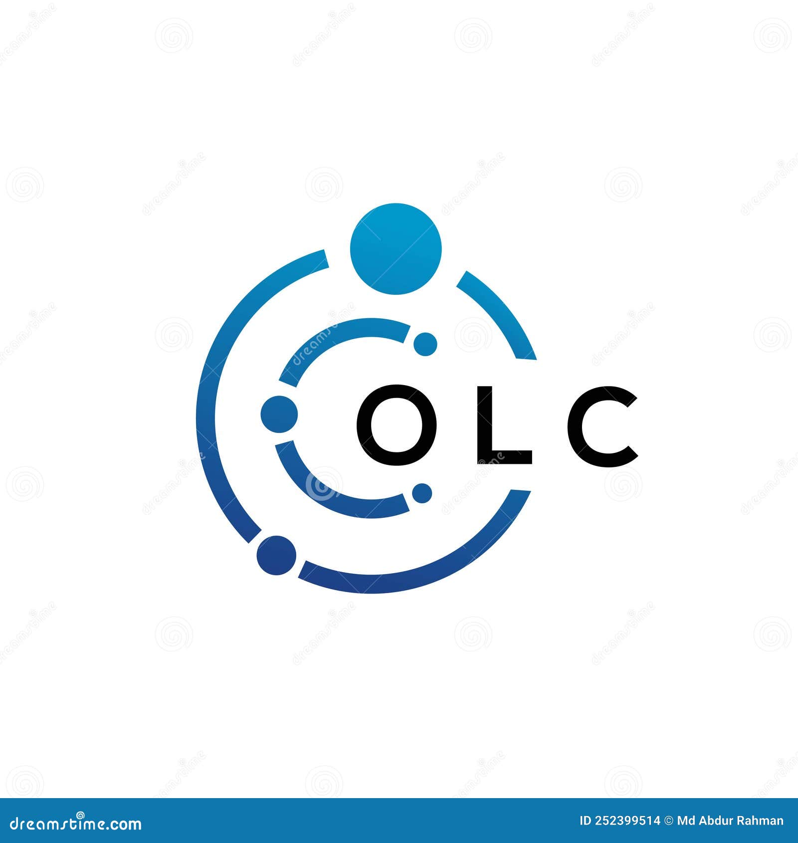 OLC Letter Technology Logo Design On White Background. OLC Creative ...
