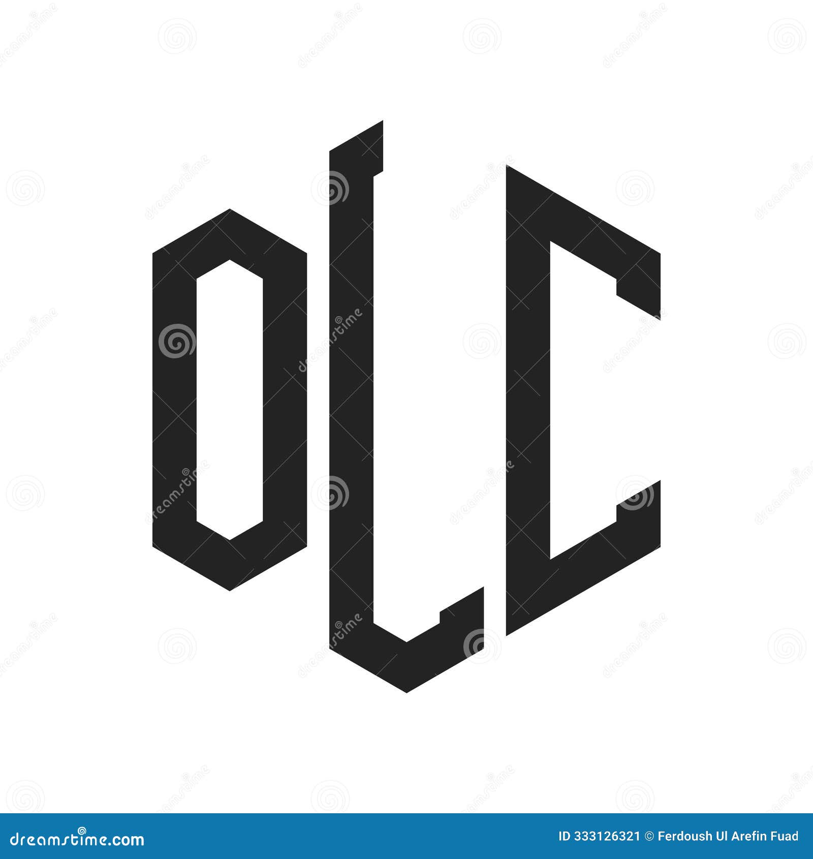 OLC Logo Design. Initial Letter OLC Monogram Logo Using Hexagon Shape ...