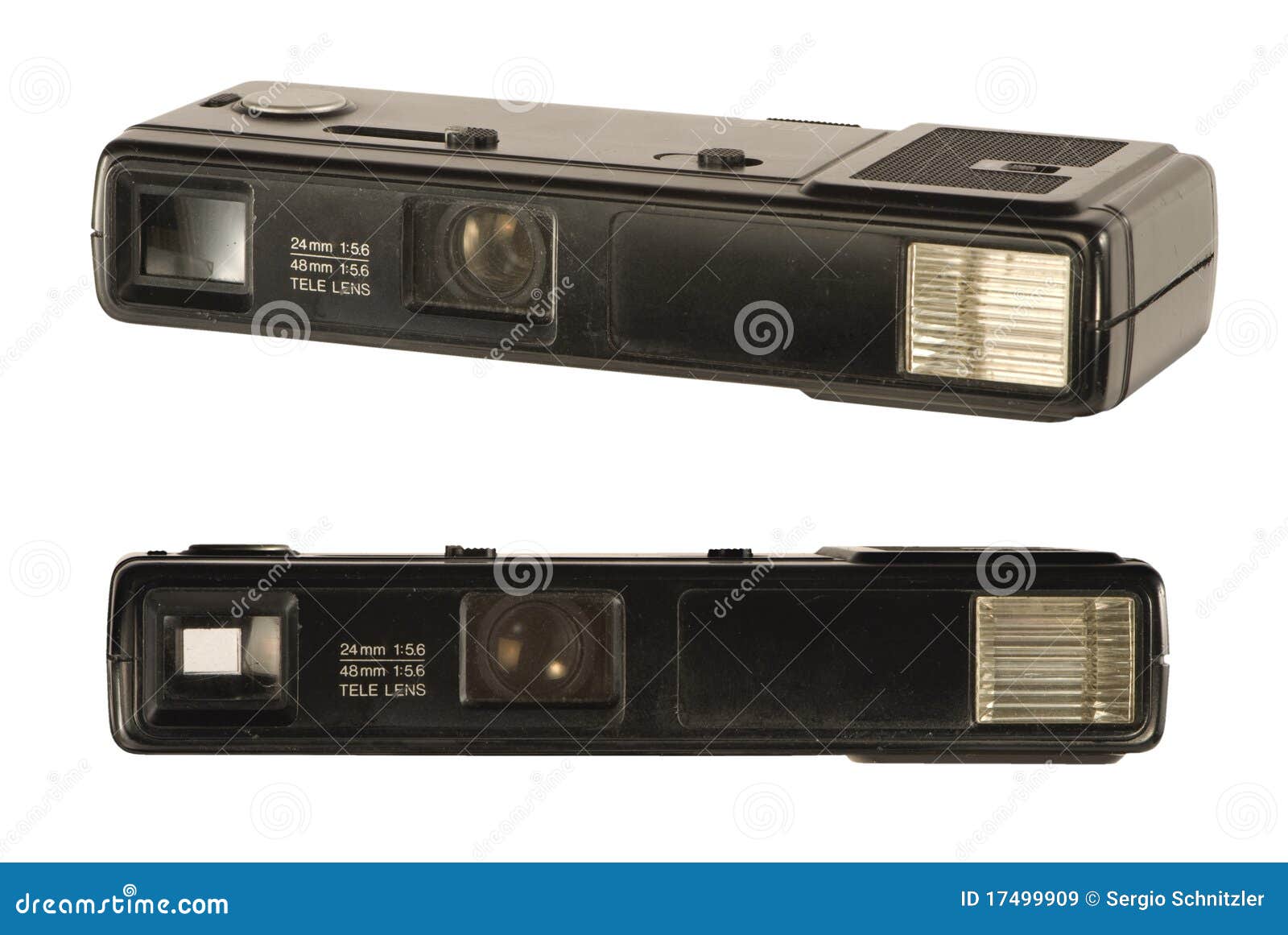 Old 135mm film camera stock image. Image of isolated - 17499909