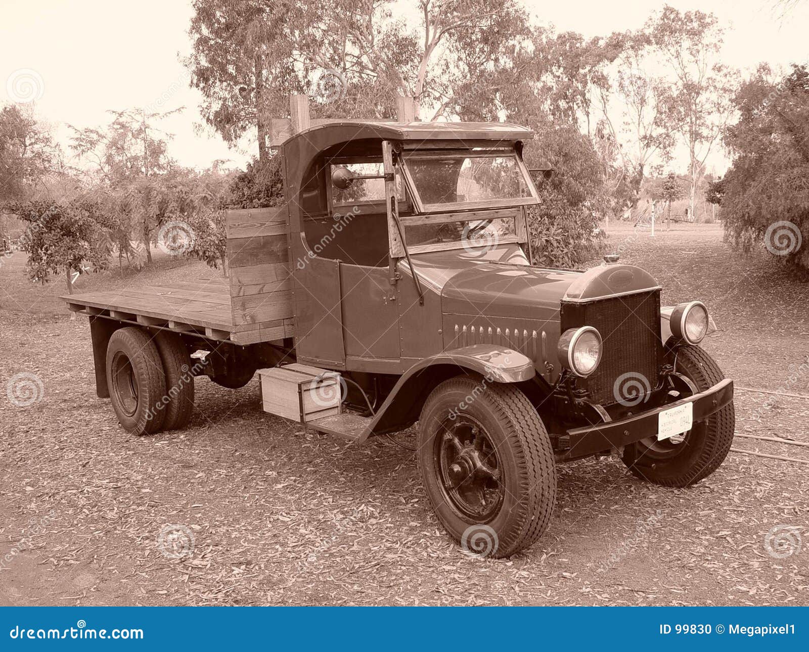An OLD 1920 ERA TRUCK stock photo. Image of crank, truck - 99830