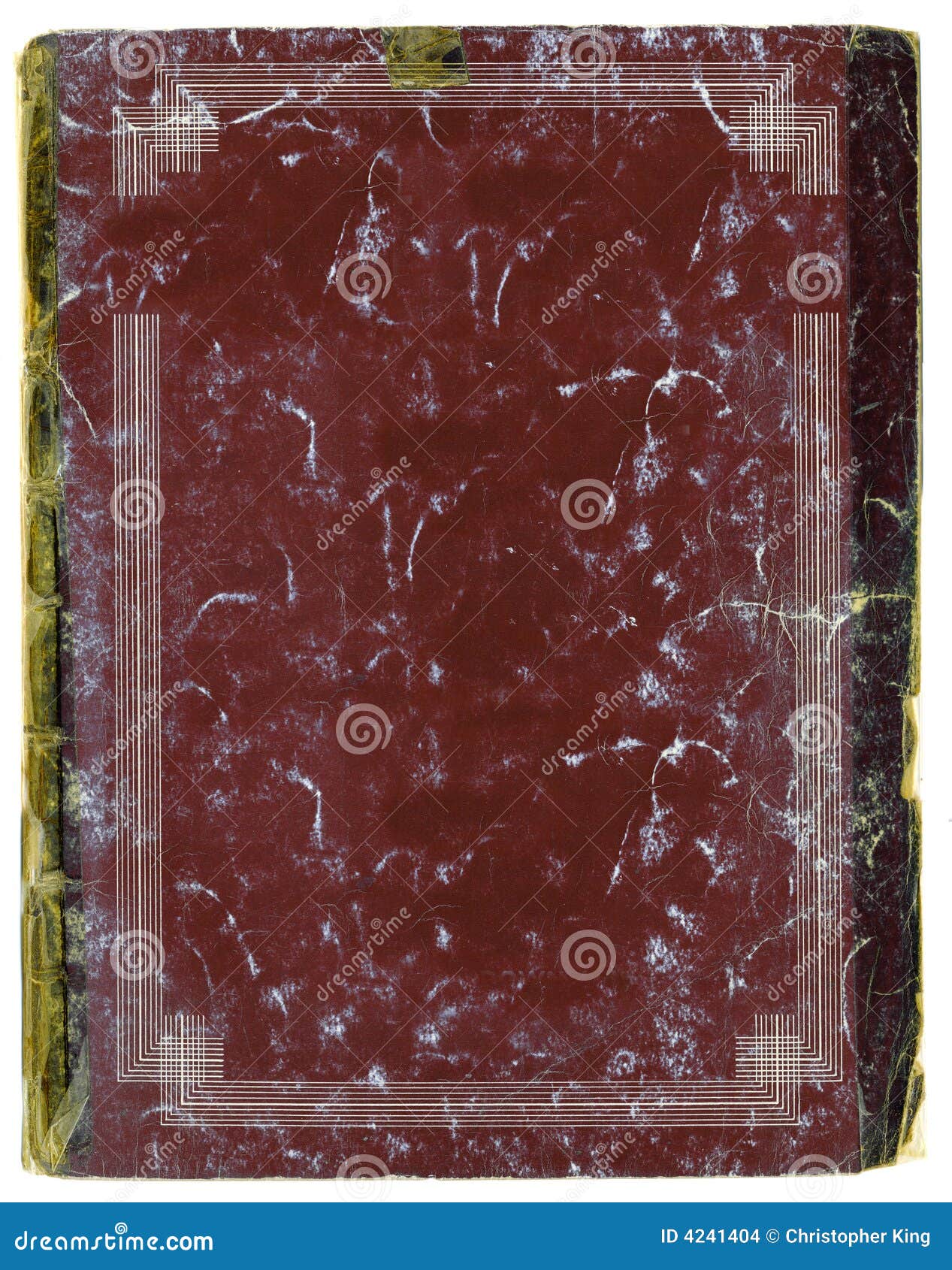 Old 1920s Style Note Book with Taped Edges Stock Photo - Image of ...