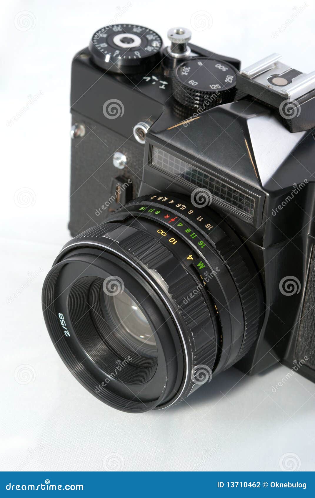 Old 35mm camera stock photo. Image of black, background - 13710462
