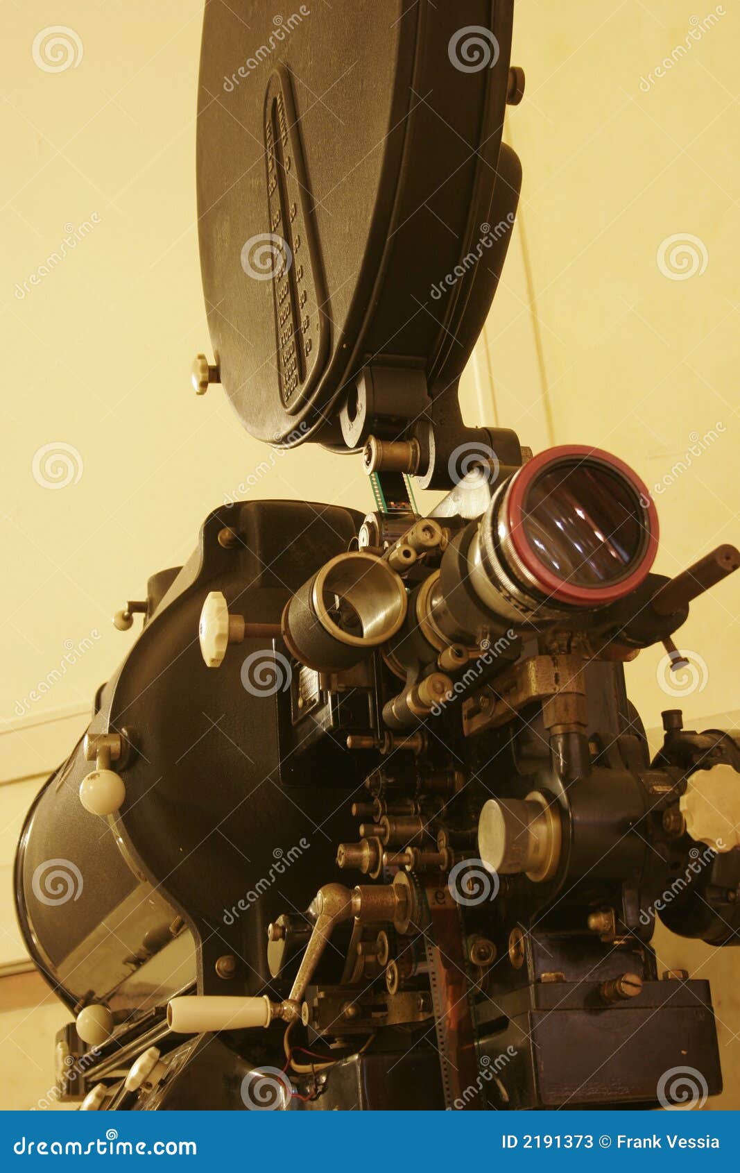 Old Film Projector With Dramatic Lighting Stock Photography ...