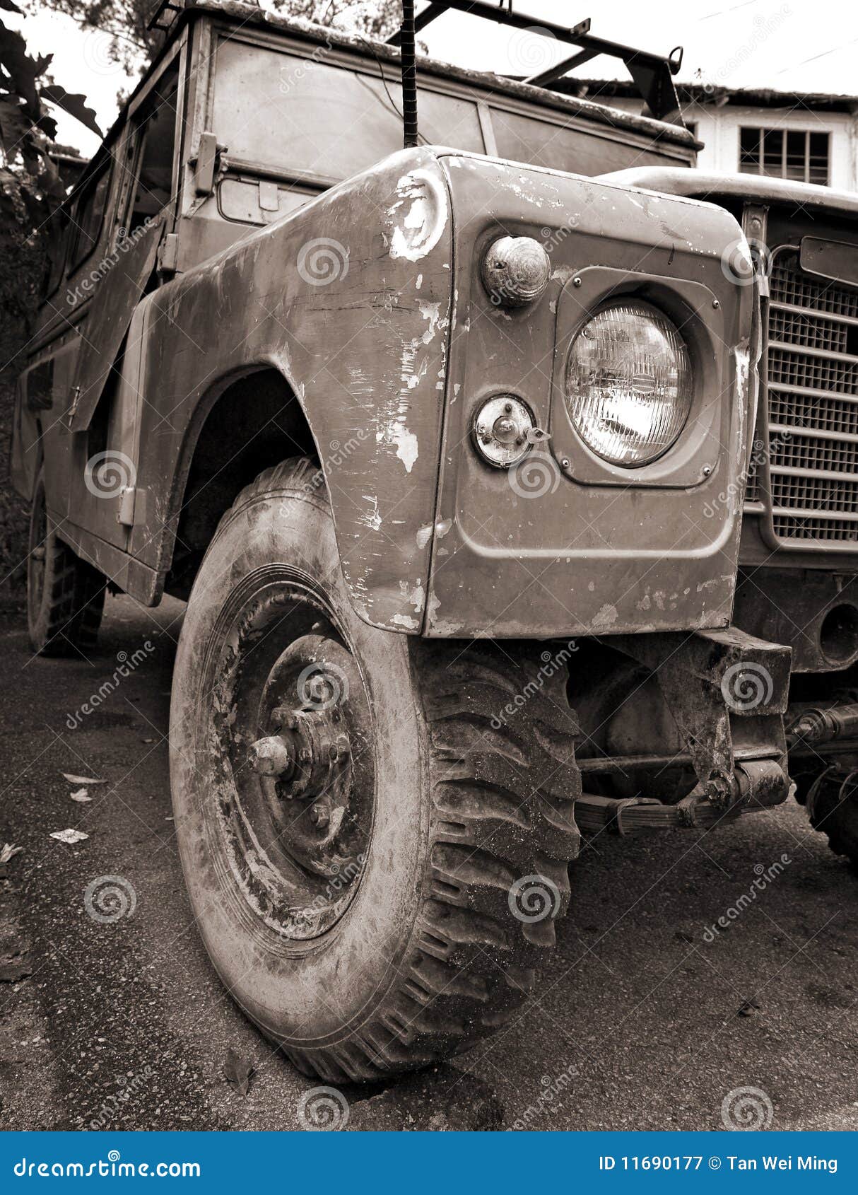 Old 4WD Vehicle stock image. Image of heavy, robust, shabby - 11690177