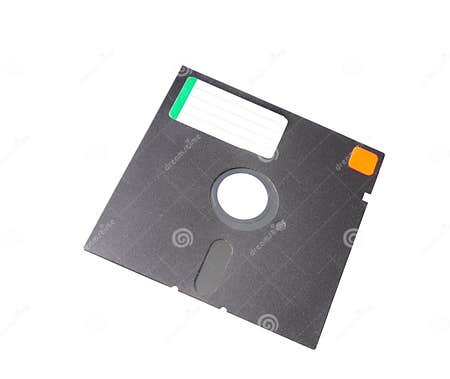 Old 5.25 Floppy Disk with Blank Label Stock Photo - Image of disk ...