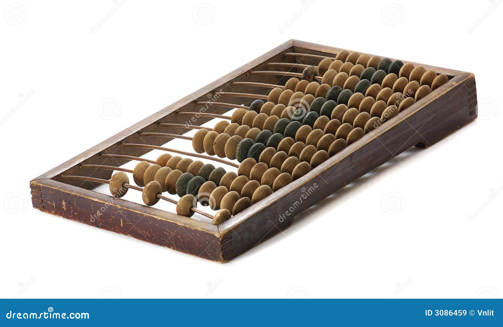 Old abacus stock image. Image of bead, mathematical, count - 3086459
