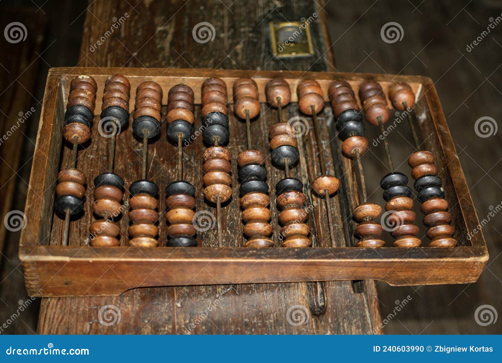 Old abacus stock photo. Image of education, abacus, calculate - 240603990