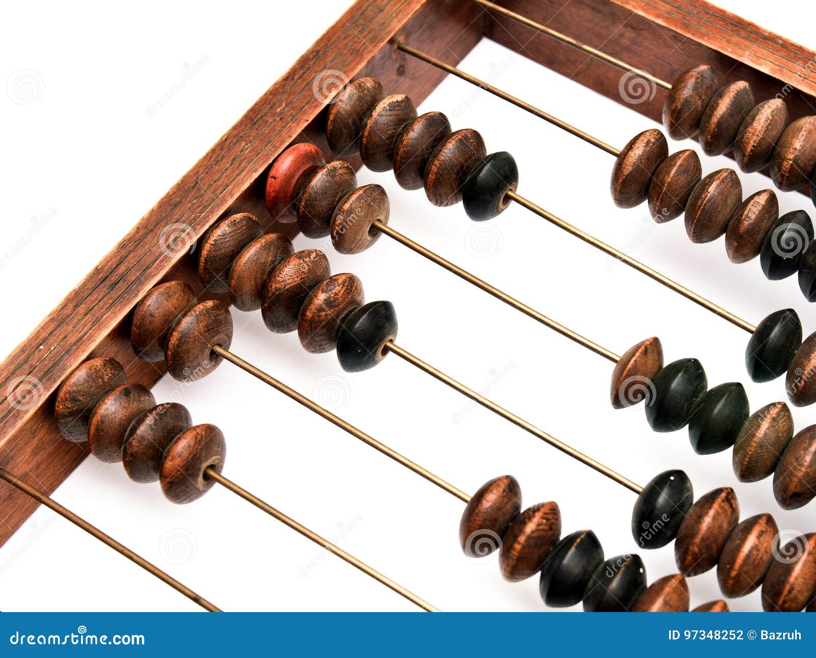 Old abacus stock photo. Image of closeup, finance, number - 97348252