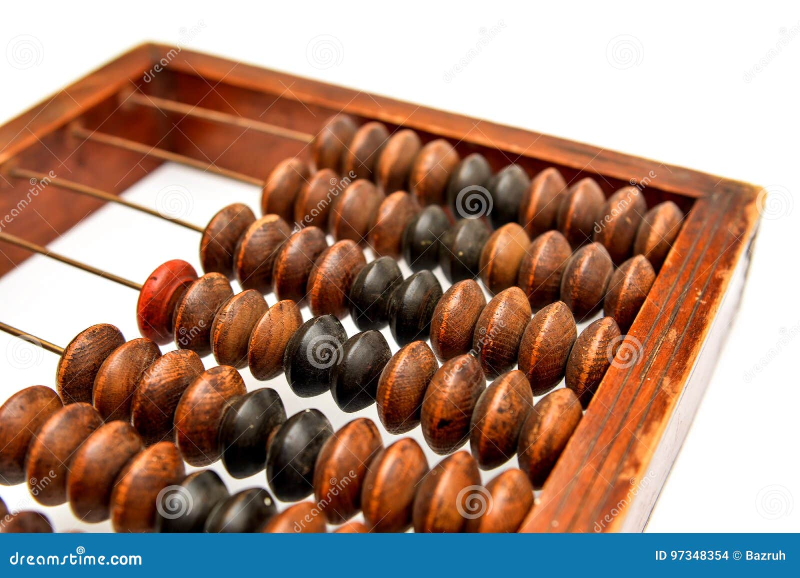 Old abacus stock photo. Image of closeup, count, financial - 97348354