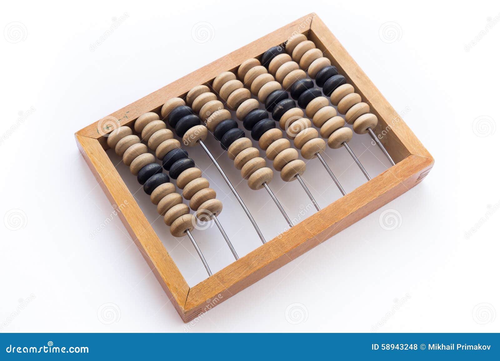 Old abacus stock photo. Image of closeup, mathematics - 58943248