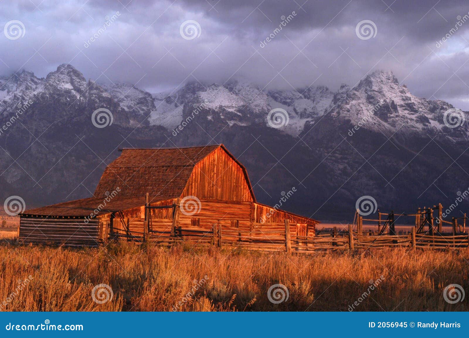 Old Abandoned Barn at Sunrise Stock Image - Image of moulton, rugged ...
