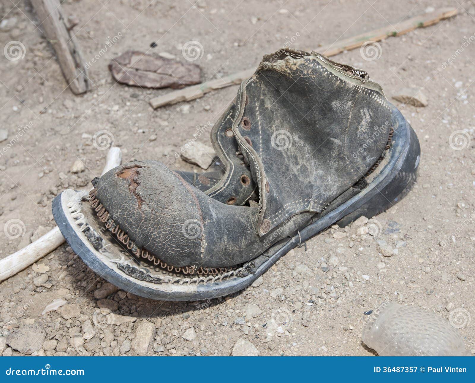 Boot Among The Destroyed Armored Vehicles Royalty-Free Stock ...