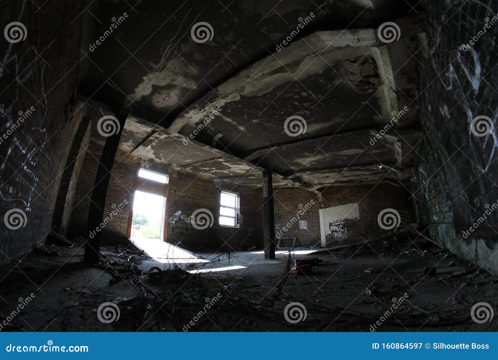 Broken Room At Azure Swimming Pool In The Pripyat Town In The Ukraine ...