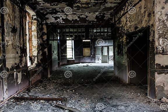 Old abandoned building stock photo. Image of burnt, garbage - 42687680