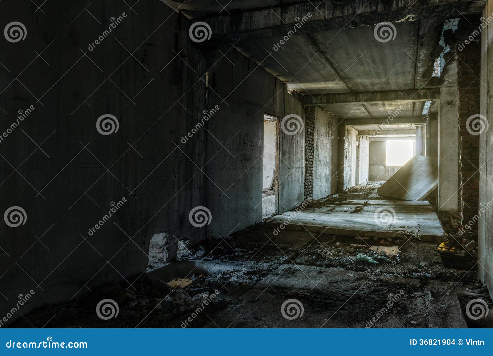 Old abandoned building stock photo. Image of concrete - 36821904