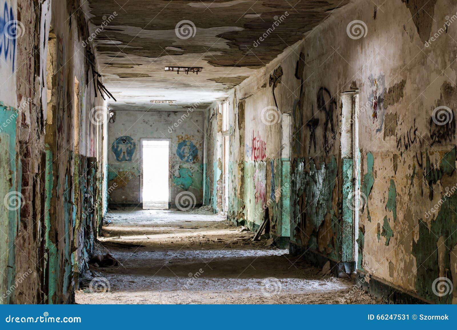 Old Abandoned Building Interior Stock Image - Image of pollution ...