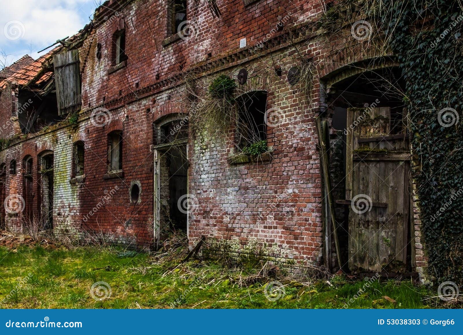 Old abandoned building stock image. Image of historic - 53038303