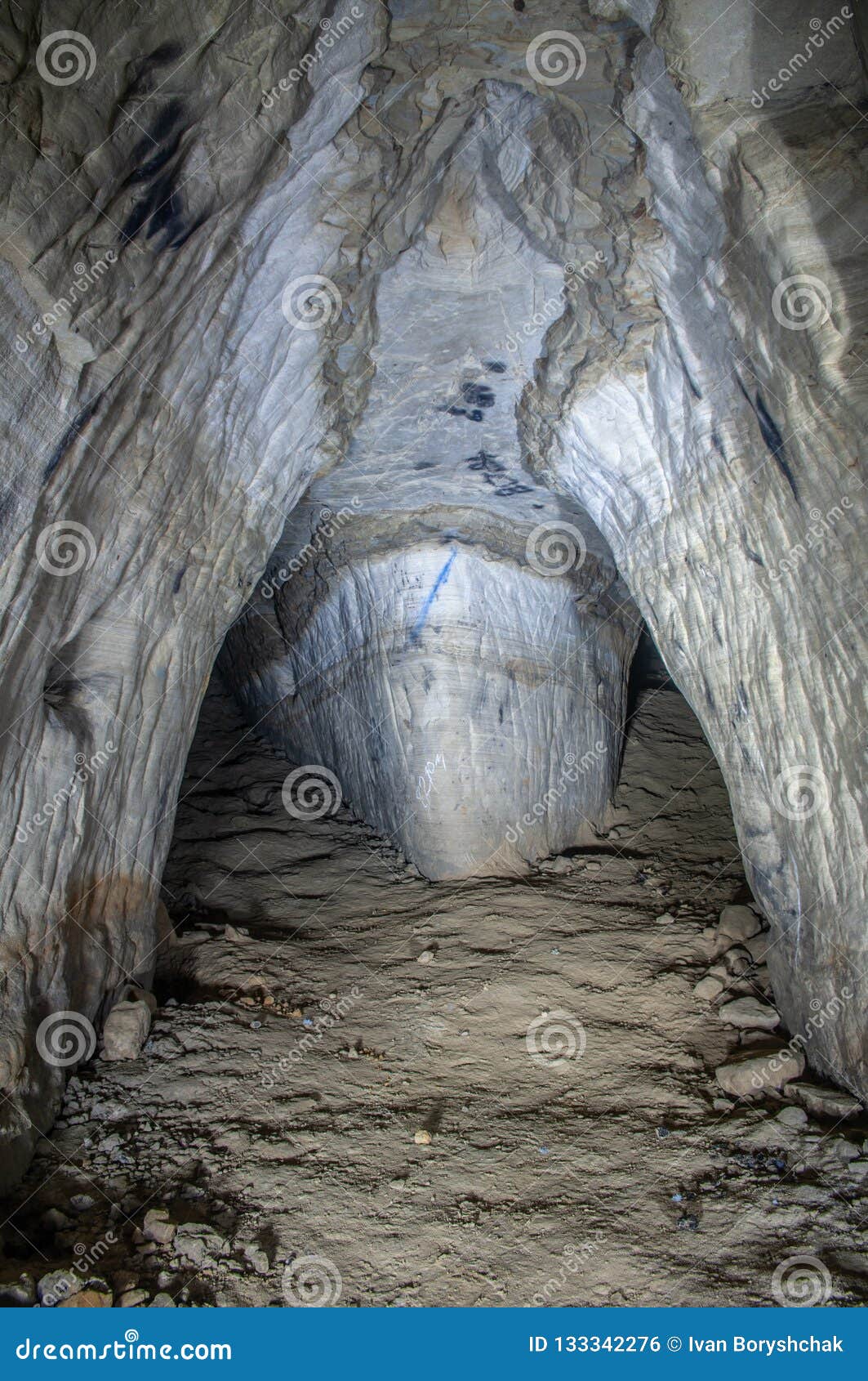 Ancient abandoned gallery stock photo. Image of industry - 133342276