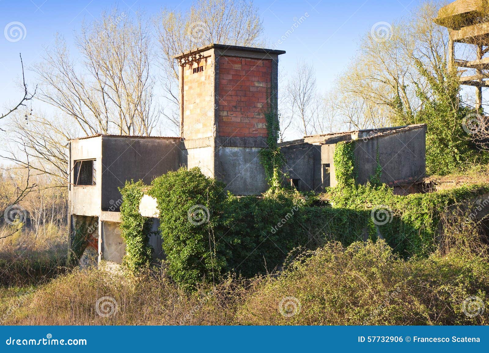Old Abandoned Concrete Factory Stock Photo - Image of built, room: 57732906