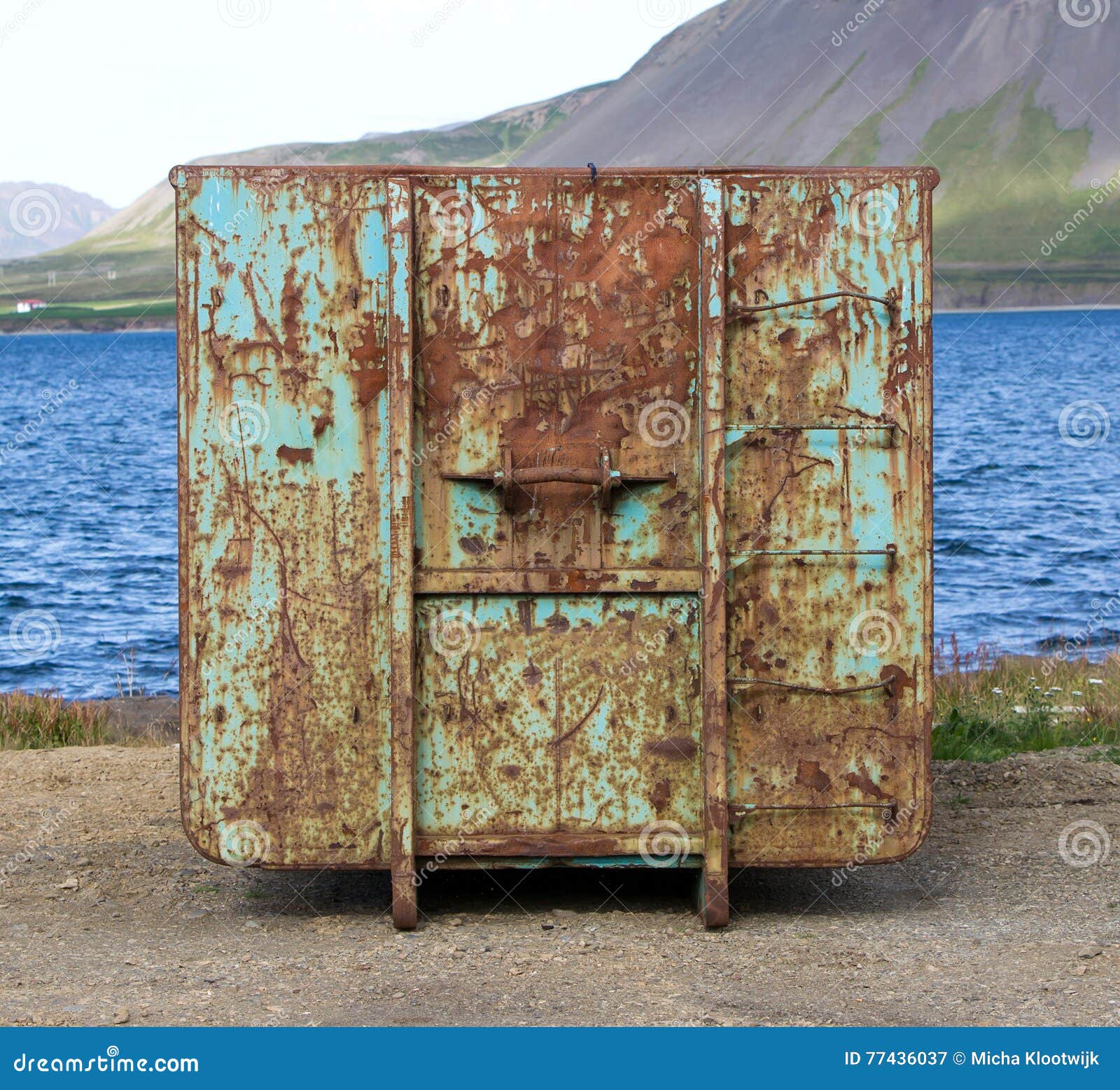 Old and Abandoned Container Stock Image - Image of desert ...