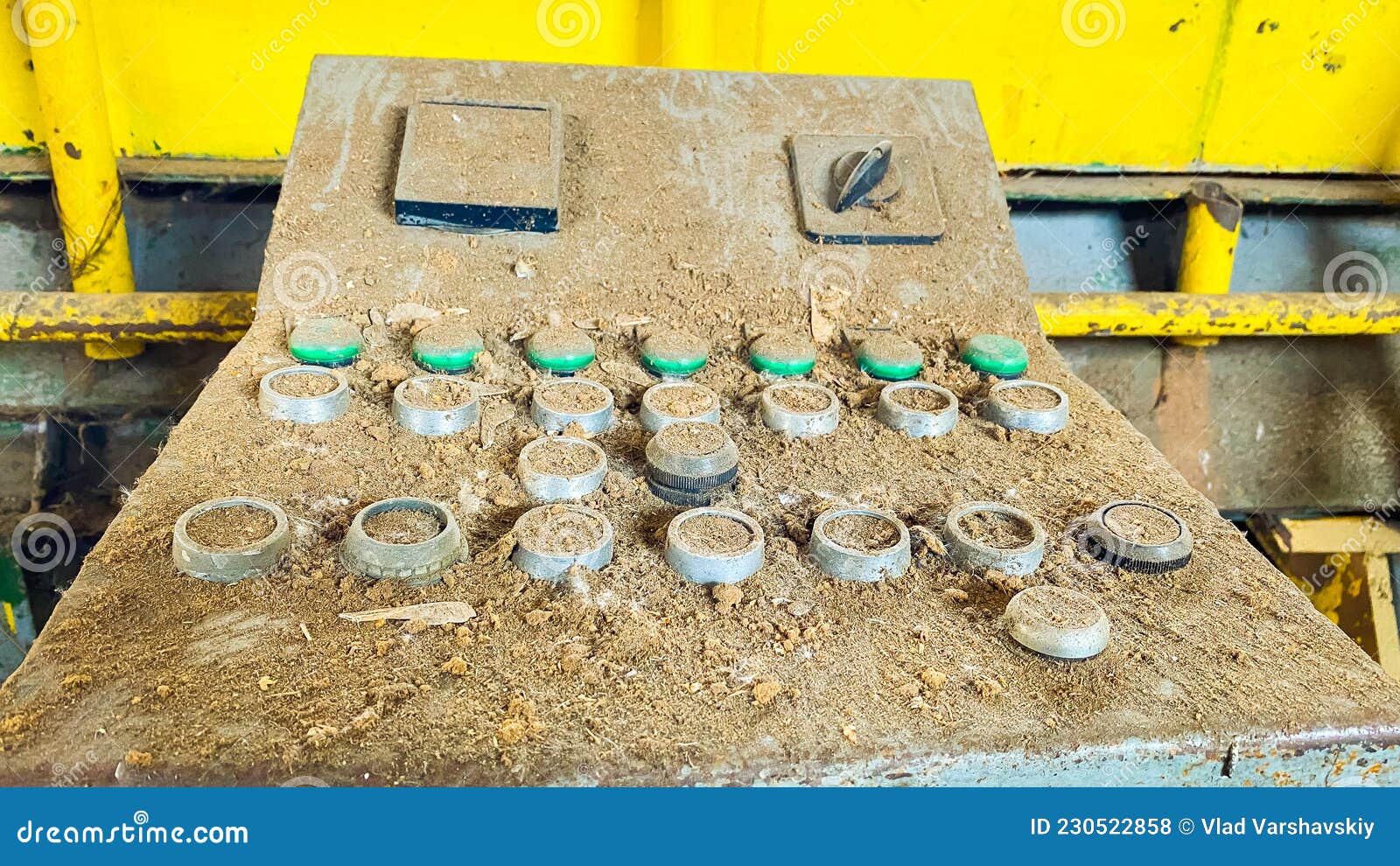 Old Abandoned Control Panel at the Factory Stock Photo - Image of dust ...
