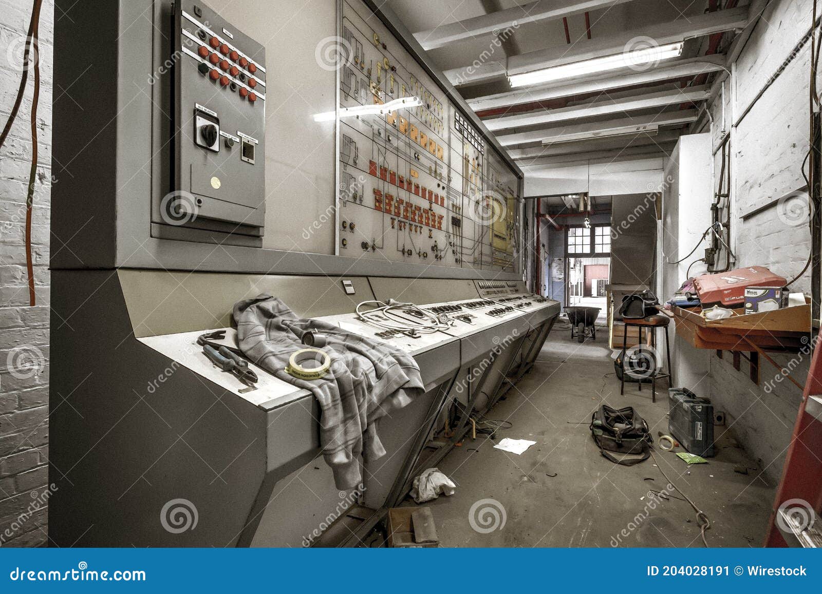 Old Abandoned Control Rooms from the 1900s Stock Image - Image of ...