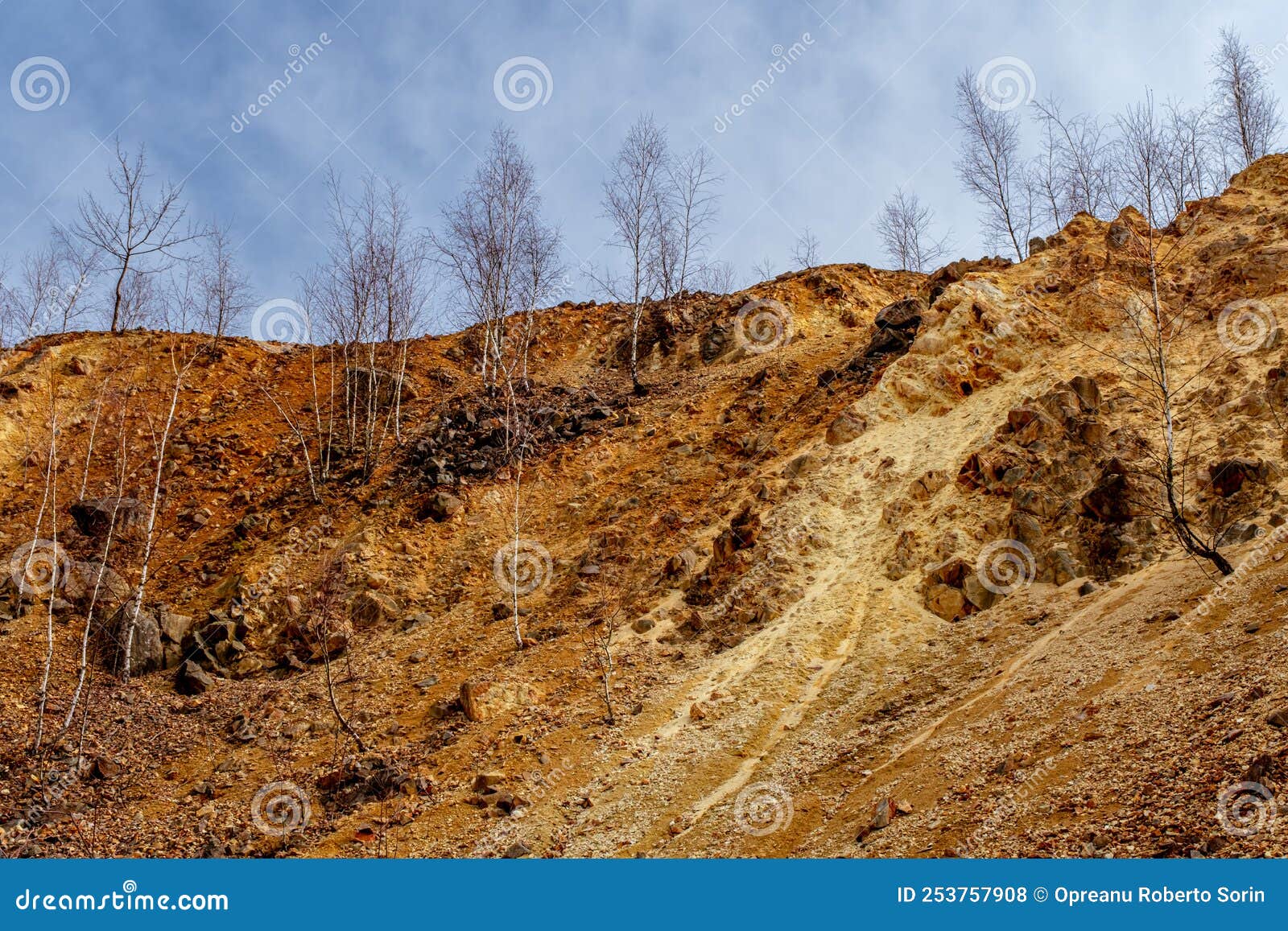 Old Abandoned Copper and Gold Surface Mine Stock Photo - Image of earth ...
