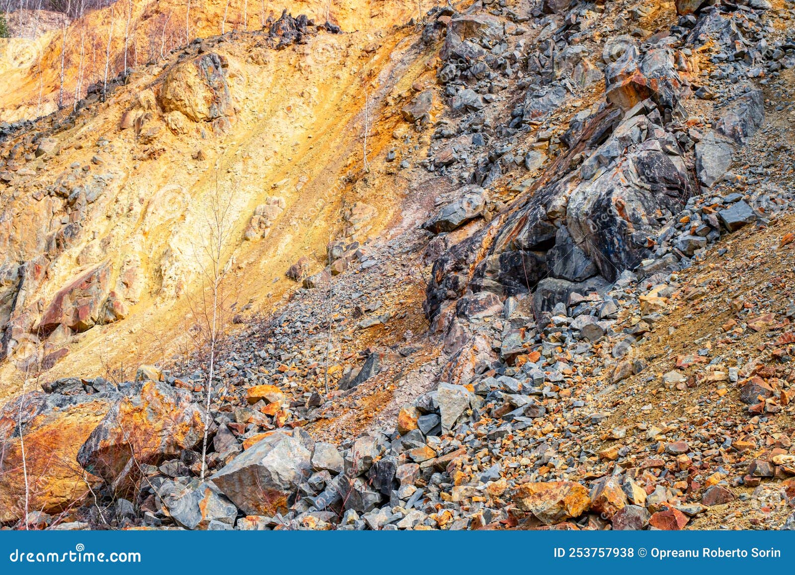 Old Abandoned Copper and Gold Surface Mine Stock Photo - Image of ...