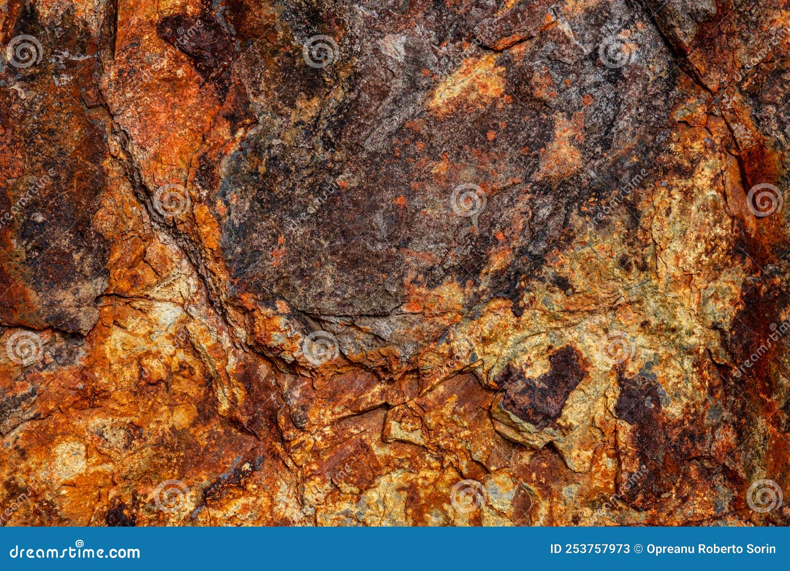 Old Abandoned Copper and Gold Surface Mine Stock Image - Image of ...
