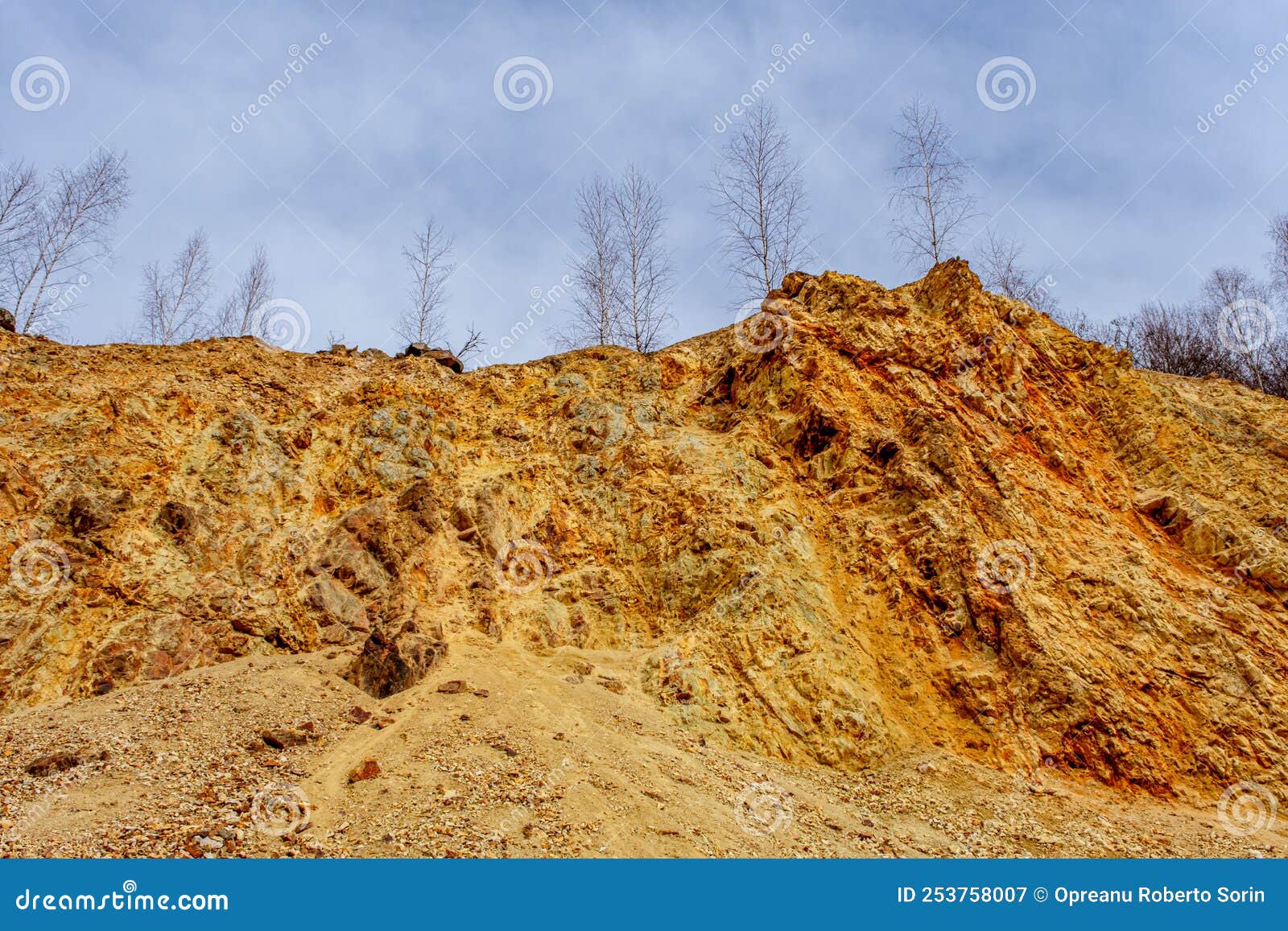 Old Abandoned Copper and Gold Surface Mine Stock Image - Image of ...