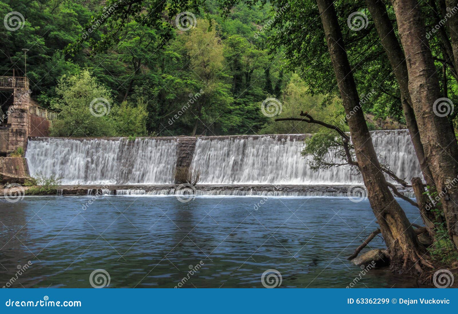 Old Abandoned Dam in Forest Stock Image - Image of mountains, clean ...